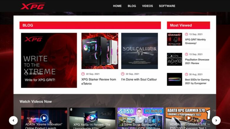 XPG launches the XPG GRIT site dedicated to gamers