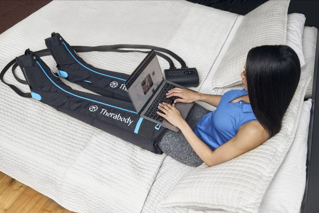 Therabody presents the new RecoveryAir pneumatic compression boots