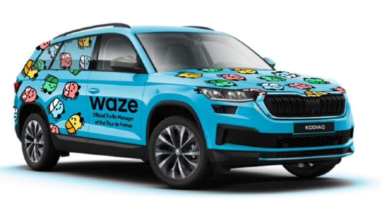 Waze protagonist to the Tour de France