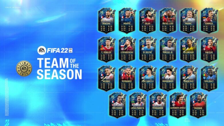 Here is the FIFA 22 Ultimate Team of the Season