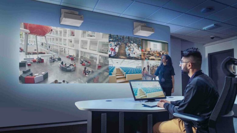 Panasonic LCD PT-CMZ50 is the new projector designed for ultra-short ...