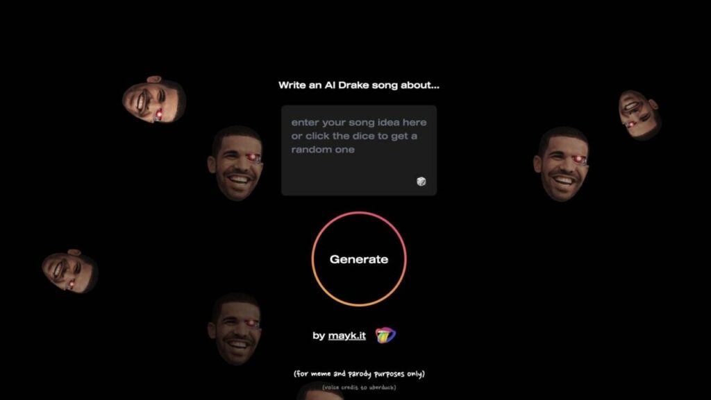 The AI that generates Drake songs on any topic