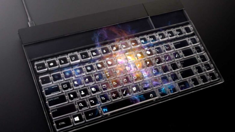 Flux Keyboard: the transparent keyboard with integrated display