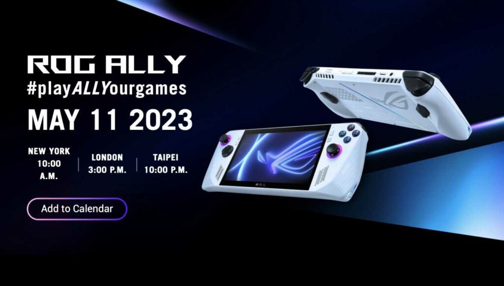 ROG: announced its first Handheld Gaming Console ROG Ally