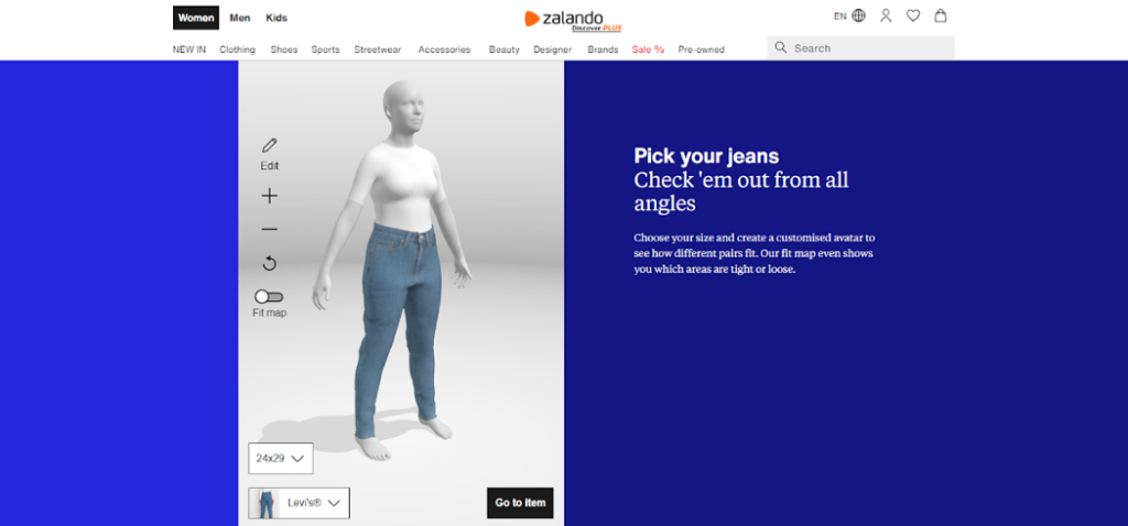 Zalando launches its innovative virtual dressing room for all its customers