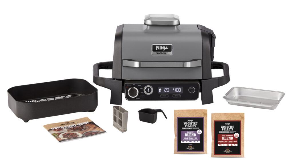 New Ninja Woodfire electric barbecue with smoke, for your outdoor grills