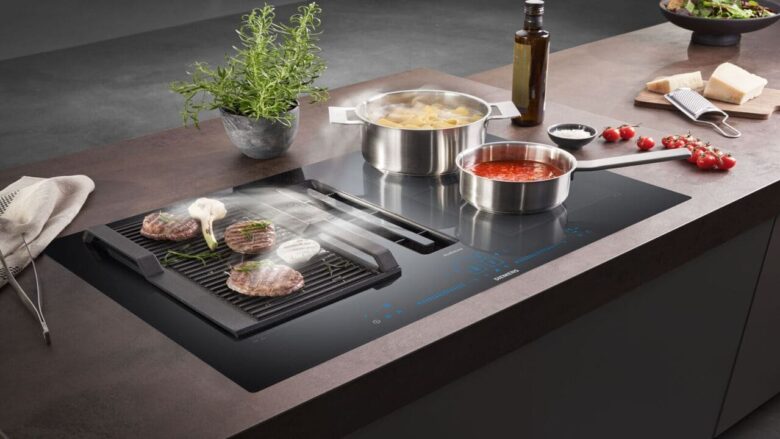The induction cooker of the iQ700 Siemens studioLine hobs between ...