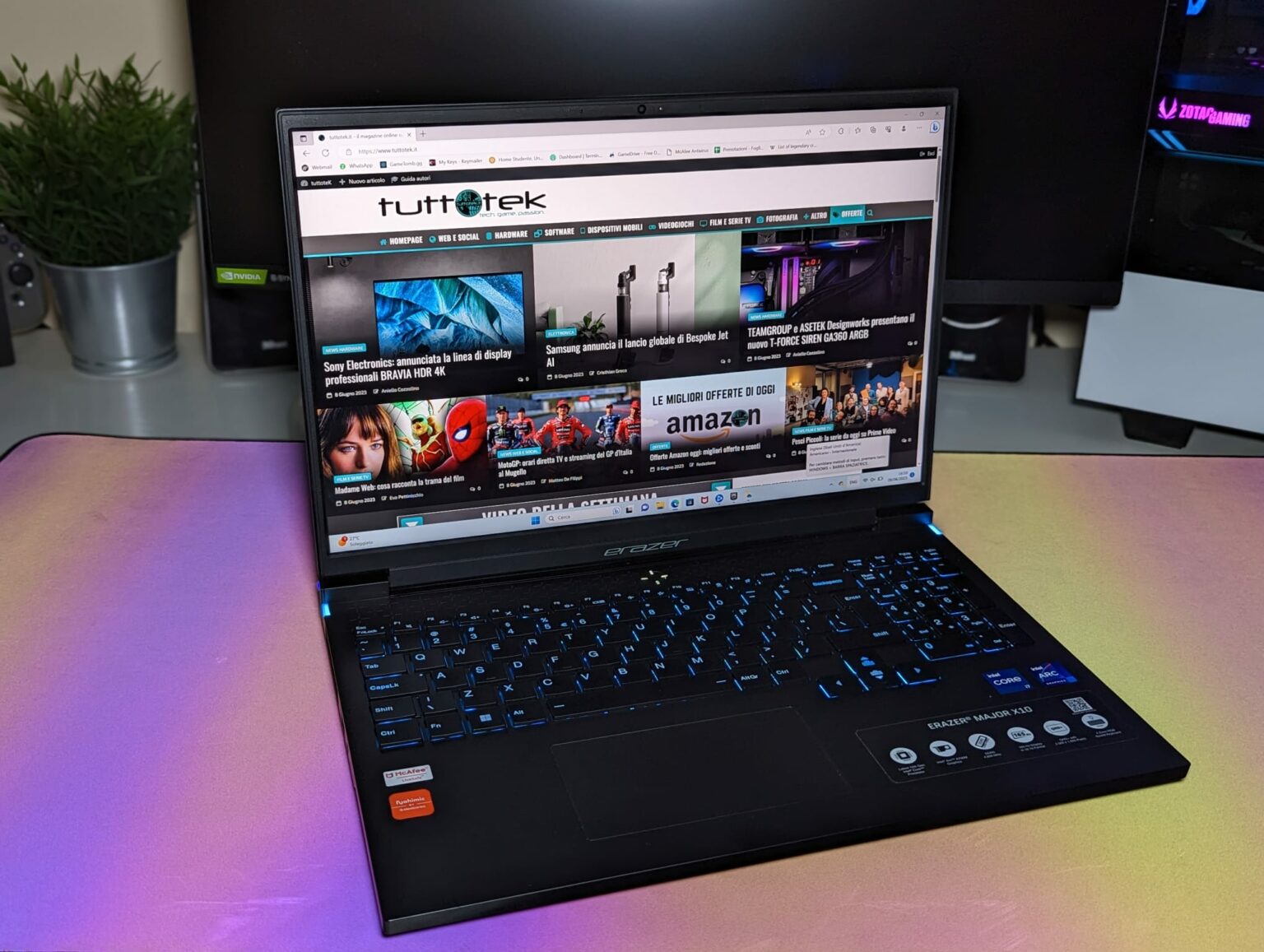 ERAZER Major X10 review: The laptop with Intel ARC