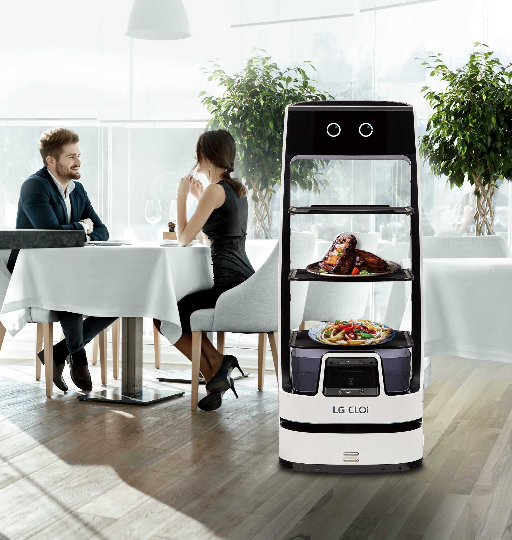 LG: presented the new robot CLOi ServeBot