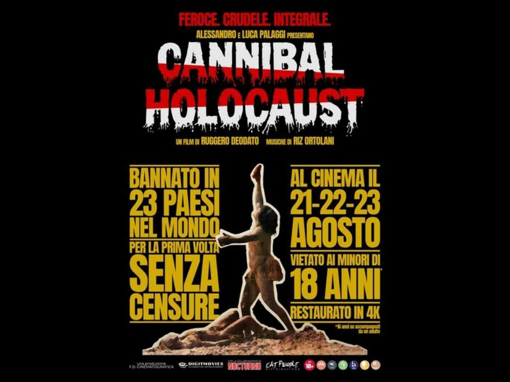 Cannibal Holocaust: the poster and the trailer of the restored version