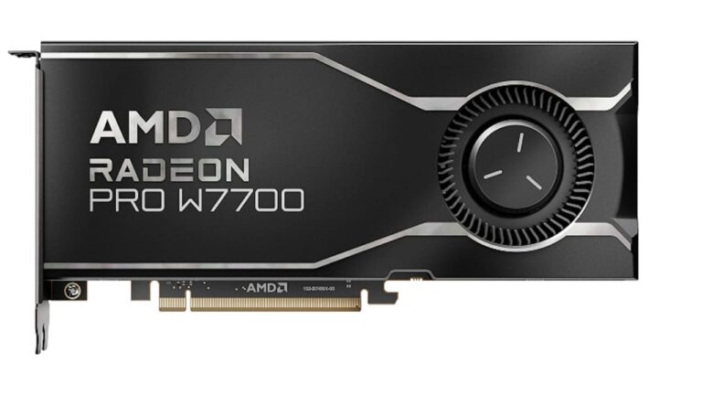 The new AMD Radeon PRO W7700 graphics card perfect for professional content