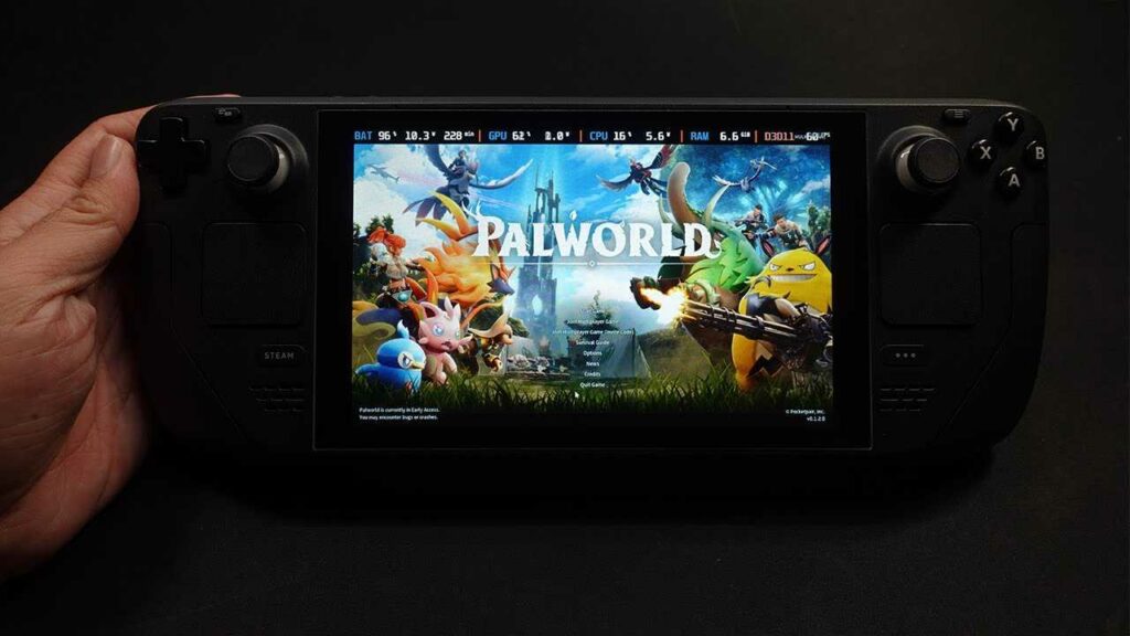 Palworld: the title is playable on Steam Deck, but with the right settings