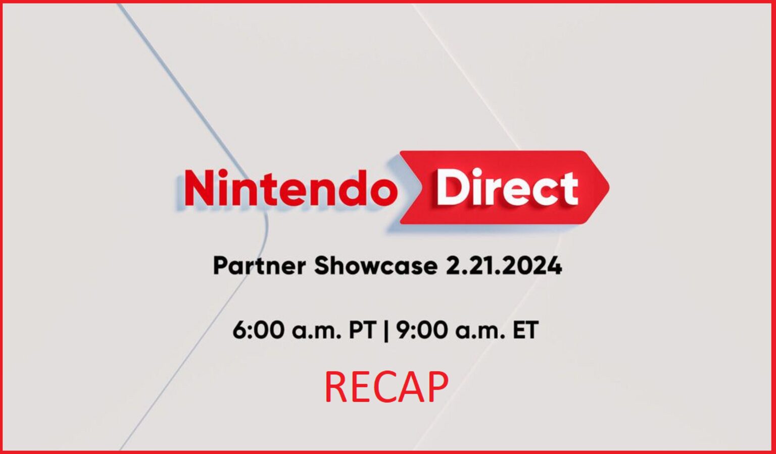 Nintendo Direct: recap of all the February 2024 announcements