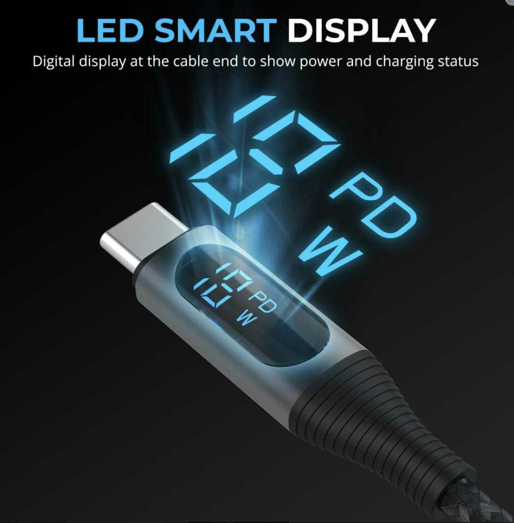 Sabrent: presented the new USB-C to Lightning cables with Smart Display